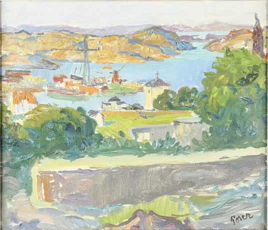 MARTIN POSER. Oil on canvas, West Coast motif, signed Poser. Art ...