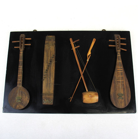 WOODEN MINIATURE CHINESE MUSICAL INSTRUMENTS. Swedish Folk Art - Other ...