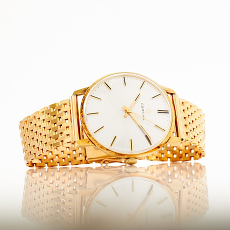 CERTINA, wristwatch, 14k gold, manual, plexiglass, box no. 5209 124 ...