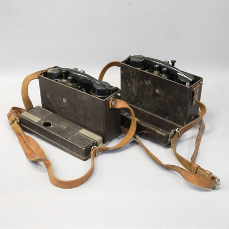 LM ERICSSON. FIELD TELEPHONES, A PAIR. Weapons & Militaria - Other ...