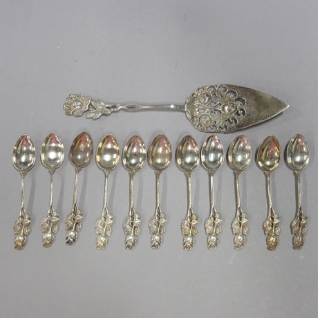 12 PIECES OF SILVER, GEWE, MALMÖ 1940s. Silver & Metals - Silver ...