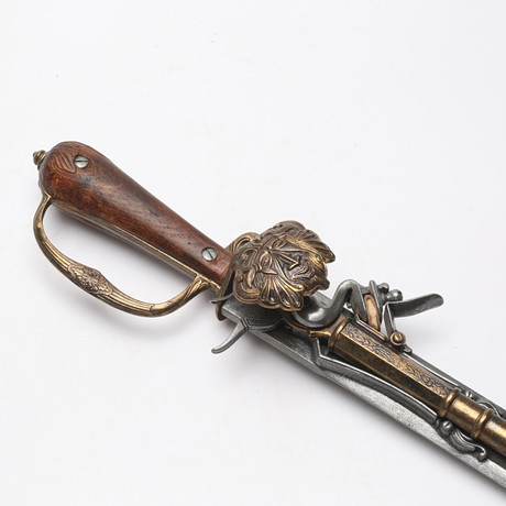 SWORD WITH FLINT LOCK PISTOL, replica. Weapons & Militaria - Edged ...