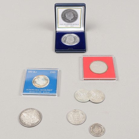 COIN, silver, weight 144 grams. Coins, Medals & Stamps - Coins - Auctionet
