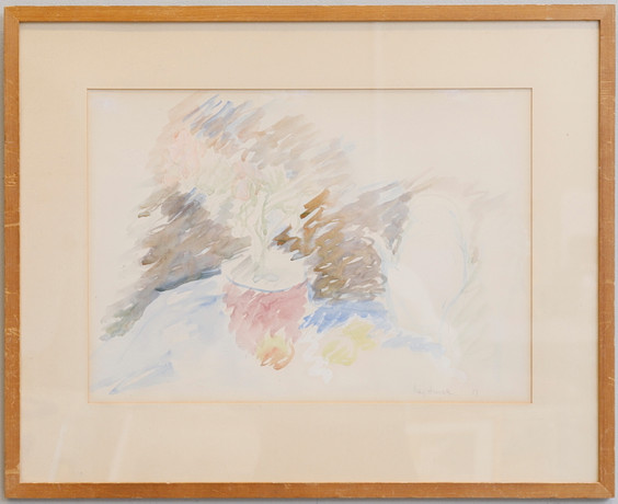 MAJ ARNELL. Stilleben, akvarell, signerad och daterad -57. Konst ...