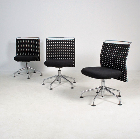 ANTONIO CITTERIO. for Vitra, 1980s - model AC 2, set of 3 chairs ...