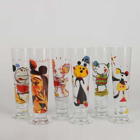 LASSE ÅBERG. Beer glasses, 6 pieces, Ritzenhoff, Germany. Glass ...