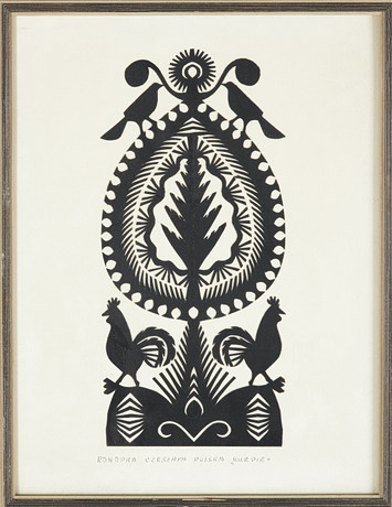 CZESLAWA KONOPKA. "Kurdie" urklipp, signerad. Konst - Övrigt - Auctionet