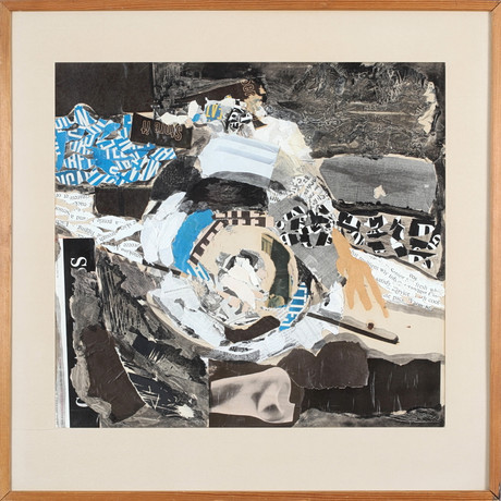 BERNT KUMLIN. Composition, collage, signed. Art - Paintings - Auctionet