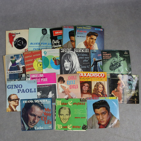 EP-SKIVOR, ca 27 st. 1950-60 tal. Övrigt - Övrigt - Auctionet