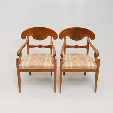 ARMCHAIRS, 1 pair, Karl Johan style, early 20th century. Furniture ...
