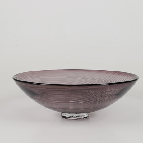 JAN-ERIK RITZMAN. Bowl, glass, Transjö, signed. Glass - Art glass ...
