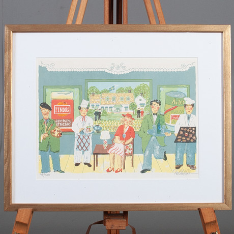 PER-OLOF OLSSON. Litografi. Konst - Grafik - Auctionet