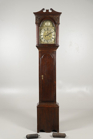 AN 18TH CENTURY SCOTTISH OAK LONGCASE CLOCK. Clocks & Watches ...