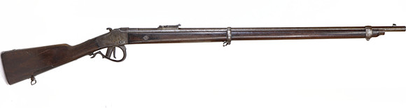 RIFLE, Fall block, make Francotte, model 1882 Comblain, caliber 11x43 ...