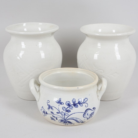 MUG, 3 pcs, stone mass, i.a. Rörstrand. Ceramics & Porcelain - European ...