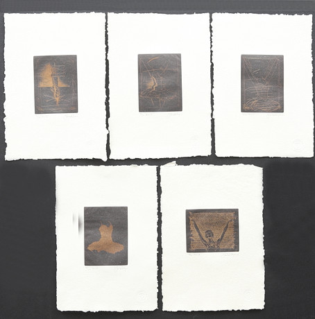 JAN DAHLGREN. Etchings, 5 pieces, signed and numbered. Art - Graphic ...