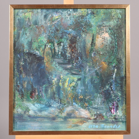 ELSA THEANDER. OIL ON CANVAS signed. Art - Paintings - Auctionet
