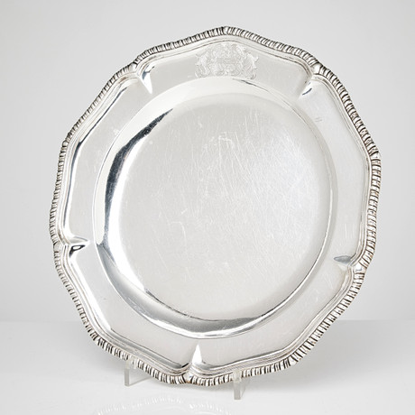 PATRICK LOUGHLIN. PLATE / PLATE, silver, West & Son, Dublin 1840 ...