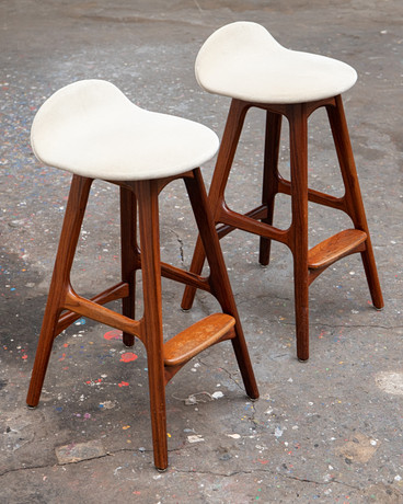 ERIC BUCK. O. D. Møbler, 2 x bar stools model OD 61 (406-8). Furniture ...