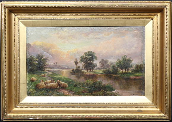 OIDENTIFIERAD KONSTNÄR. Oil on canvas, signed J Morris. Art - Paintings ...