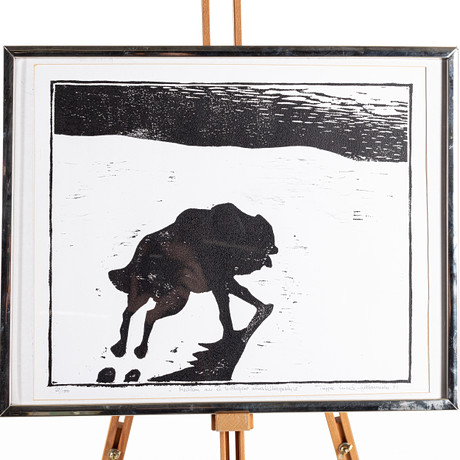 TRYGVE LUND GUTTORMSEN, signerad och numrerad 21/100. Konst - Grafik ...