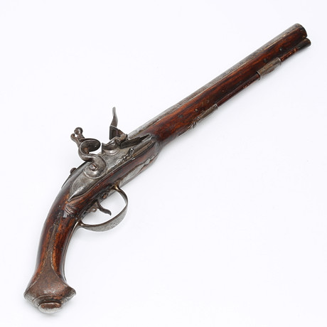 FLINT LOCK PISTOL, oriental, early 19th century. Weapons & Militaria ...