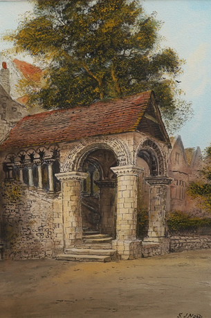 S. J. TOBY NASH (BRITISH, 1891-1960). THE NORMAN STAIRCASE, CANTERBURY ...