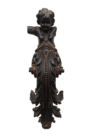 FRENCH OR SPANISH SCHOOL, 19TH CENTURY. A girl, probably a figurehead ...