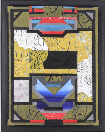 CURT FORS. Composition, acrylic on canvas, signed. Art - Paintings ...