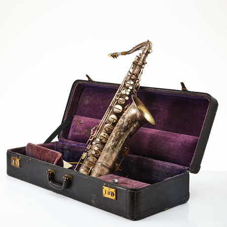 SAXOFON, tenorsaxofon, C.G. CONN 10M, "Naked Lady", nickelpläterad, snr ...