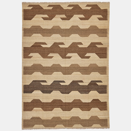 MATTA, Kashgai/Kelim, dekor i bruna och beiga nyanser. 285 x 200 cm ...