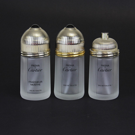THREE PASHA DE CARTIER PERFUME BOTTLES. Glass - Other - Auctionet