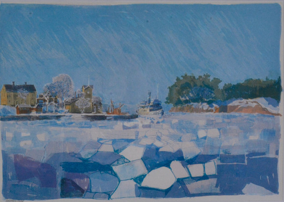 CLAES FOLCKER. Color lithography. Art - Engravings & Prints - Auctionet