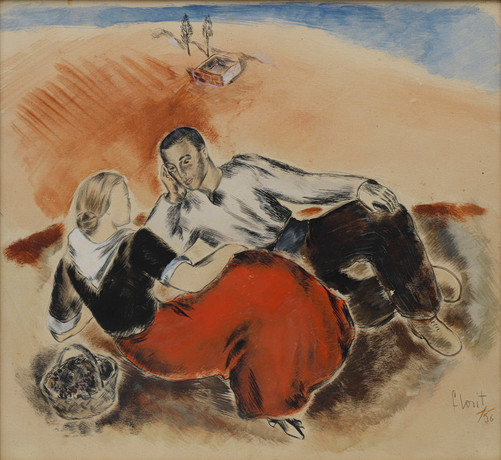 JOSÉ LUIS FLORIT. Couple. Art - Drawings - Auctionet