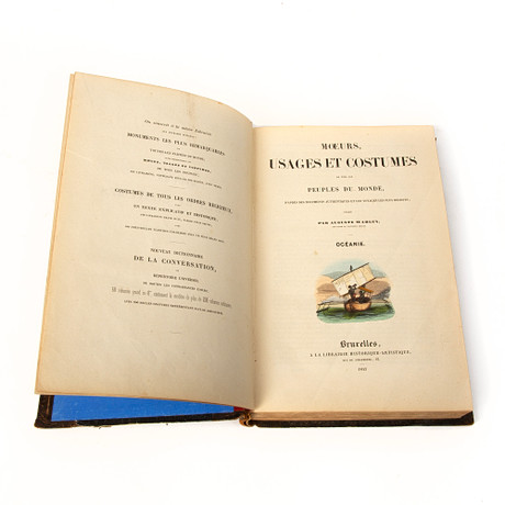 WAHLEN AUGUSTE. Moeurs usages et costumes de tous les peuples du monde ...