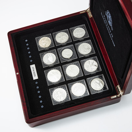 FABULOUS SILVER COLLECTION, mynt, 12 st., silver 90,0-99,9% limiterad ...
