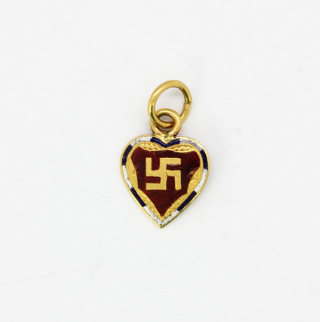 ENAMELLED BUDDHIST SWASTICA PENDANT. Jewellery & Gemstones - Brooches ...