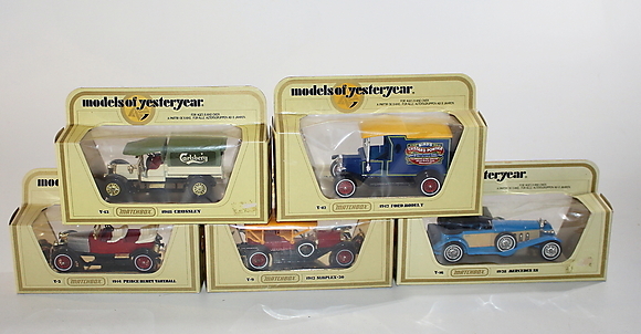 COLLECTOR TOY, Matchbox modelsof yesterday, cars, 5 pieces. Toys ...