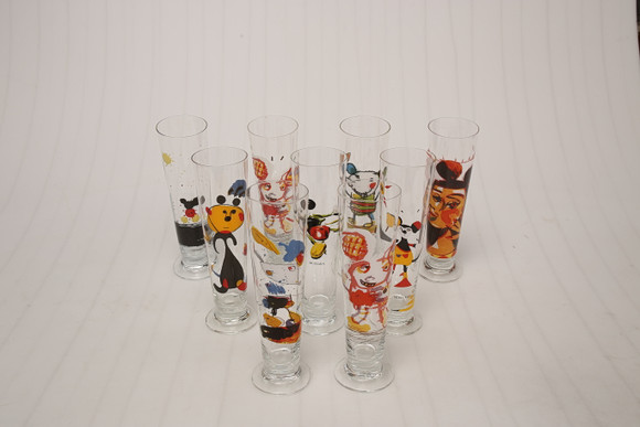 BEER GLASS. Lasse Åberg. 9 pieces. Glass - Utility glass - Auctionet