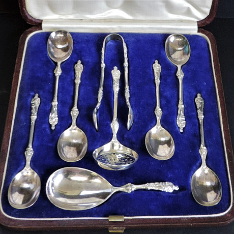 ATKINS BROTHERS SILVER PLATE APOSTLE SPOONS. Silver & Metals - Silver ...
