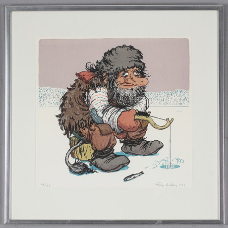 ROLF LIDBERG. Pimpling, lithograph, signed and numbered 48/175, dated ...