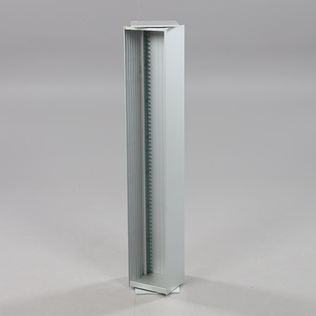 CD STACK, wall-mounted, brushed aluminium, 2000s. Miscellaneous ...