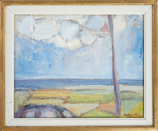 HARALD SANDBERG (1912-1983). Maisema-aiheet Öölannista. Öljy Paneeli ...