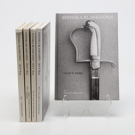 BÖCKER "Svenska Blankvapen", del 1-5, Olof P Berg. Böcker, Kartor ...