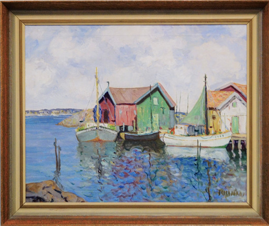 JOHN ULLMAN. olja på duk, signerad. Konst - Måleri - Auctionet