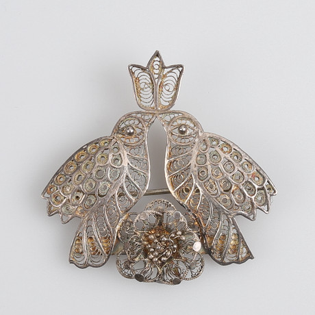 BROSCH, Silver, Filigran. Smycken & Ädelstenar - Broscher & Hängen ...
