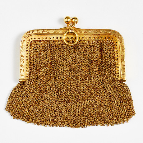 PORTMONNÄ, 21 k resp. 18 k guld, Paris, Frankrike 1900-talets början ...