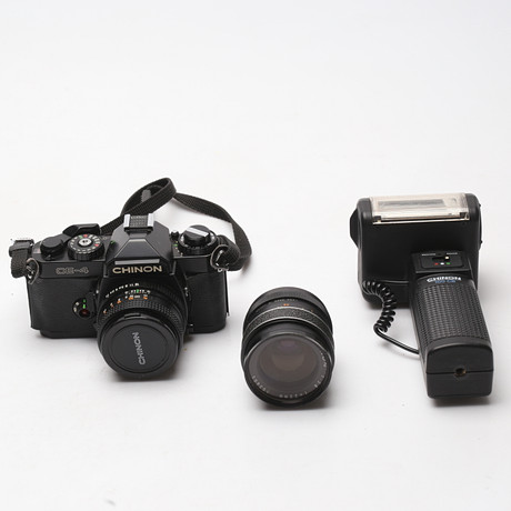 KAMERA, Chinon CE-4 med tillberhör. Foto, Kameror & Optik - Kameror ...