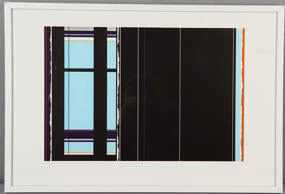 NILS KÖLARE. Concrete composition, color lithograph, signed, numbered ...