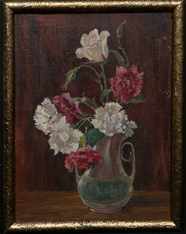 WALTER BERGMANN. Stilleben. Olja på duk, signerad. Konst - Måleri ...